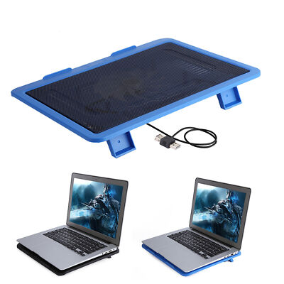 Laptop Cooler Cooling Pad Base Big Fan USB Stand For 14" Or Below ...