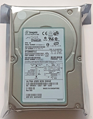 36.7 GB Seagate Cheetah ST336607LC U320 SCSI 10K 80pin 3.5" Certified ...