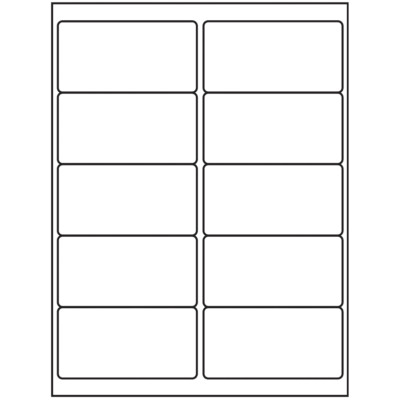10000 Blank Plain Address Label 4x2" / 10 per page 1000 Sheets Self ...