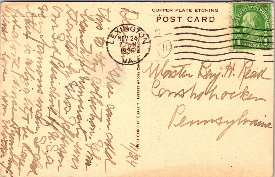 University Of Virginia Charlottesville Rotunda Copper Plate Etching ...