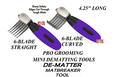 Pro Pet Grooming MINI DEMATTING TOOL Comb De-matter MAT Removal Breaker ...
