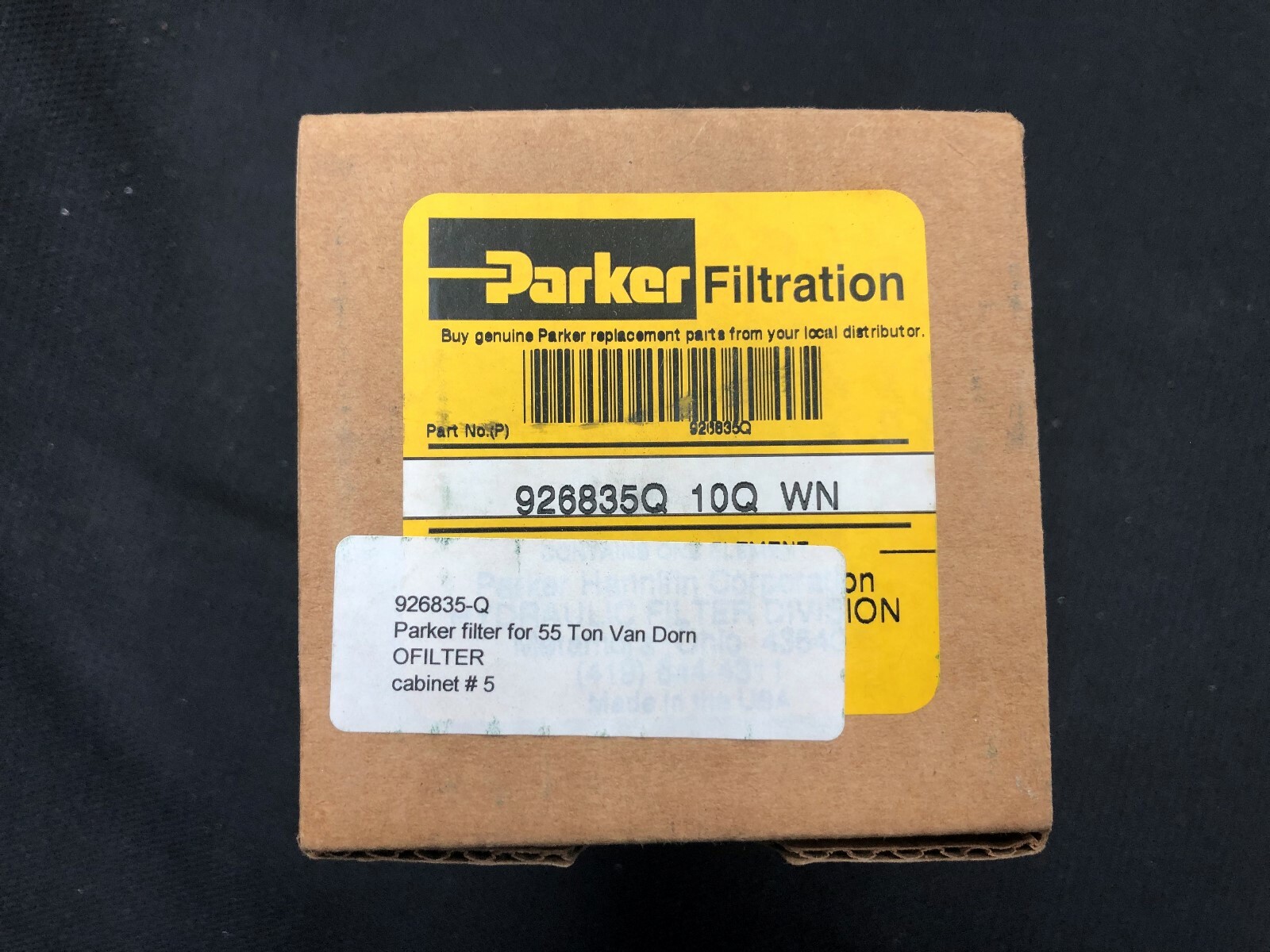 NEW ORIGINAL OEM 926835Q Replacement Elements - CN Series 10Q VAN DORN ...