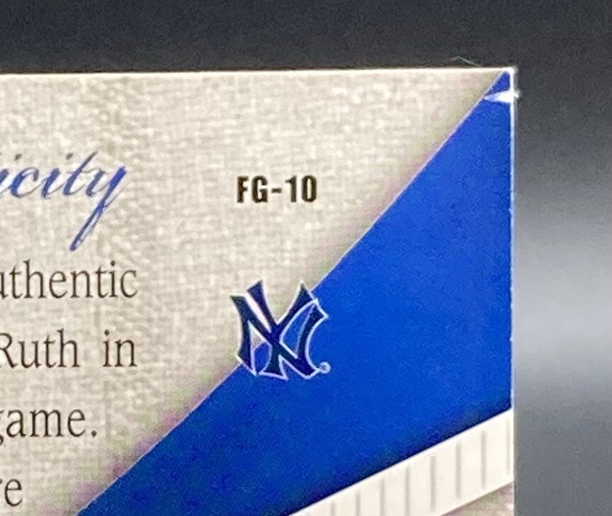 BABE RUTH 2004 DONRUSS GAME WORN JERSEY MATERIAL FABRIC PANTS ...