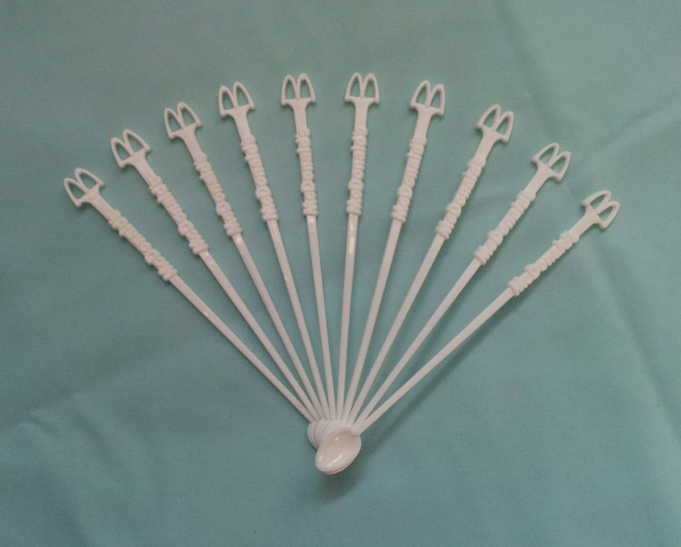 10 Rare Vintage McDonald's Logo Hollow Coffee Stirs Sticks Spoons ...