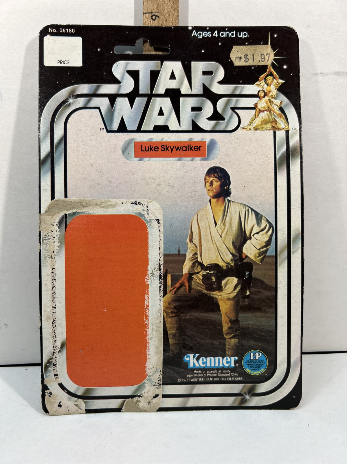 1977 Vintage Kenner Star Wars Luke Skywalker 12 back First 12 Card Back ...