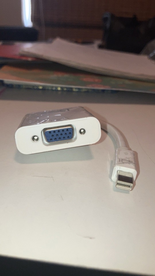 j5create Mini Display Port Male To VGA Female cable, White, pigtail ...