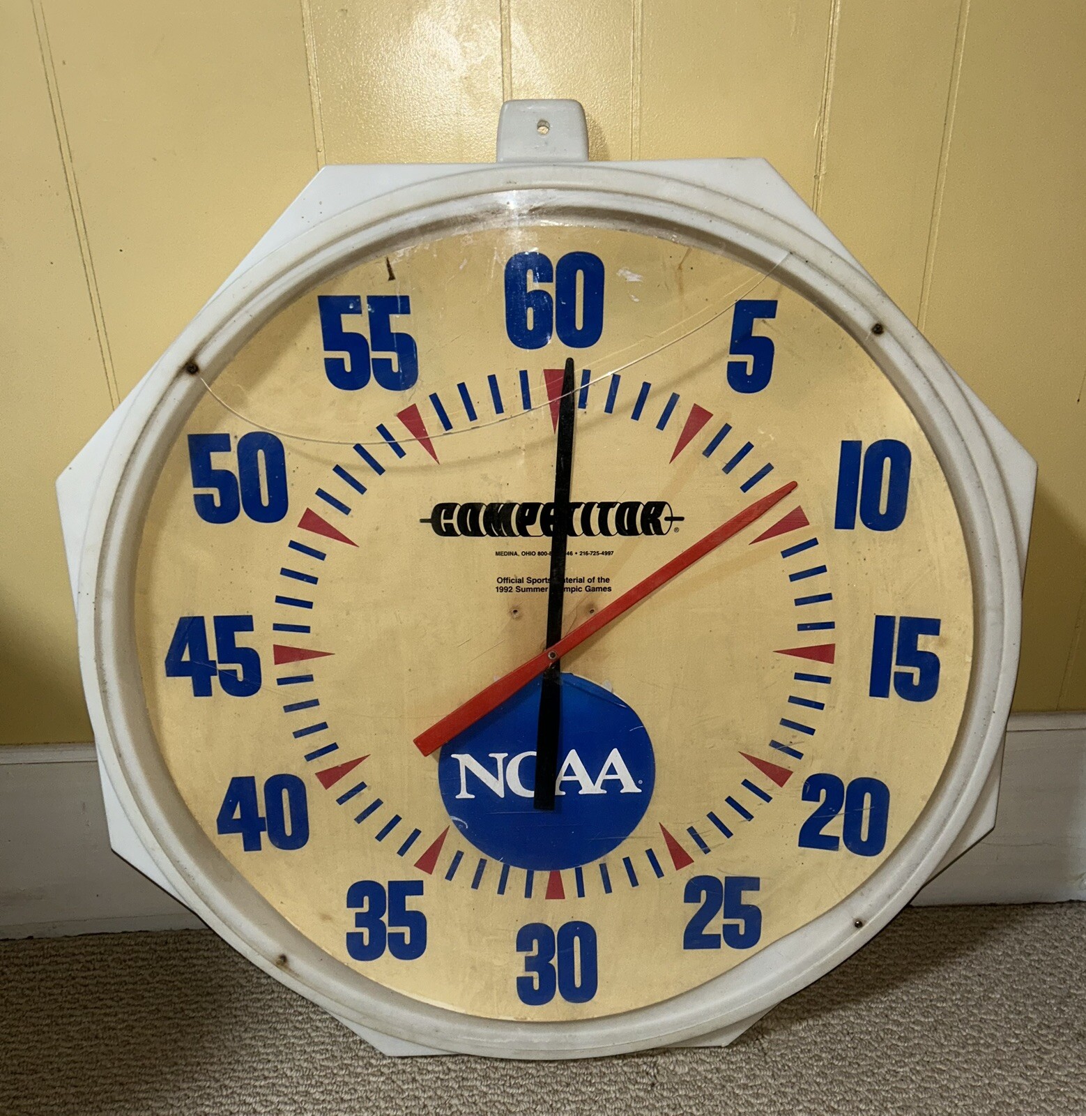 Competitor Pace Swim Clock-Official 1992 Summer Olympics Sports ...