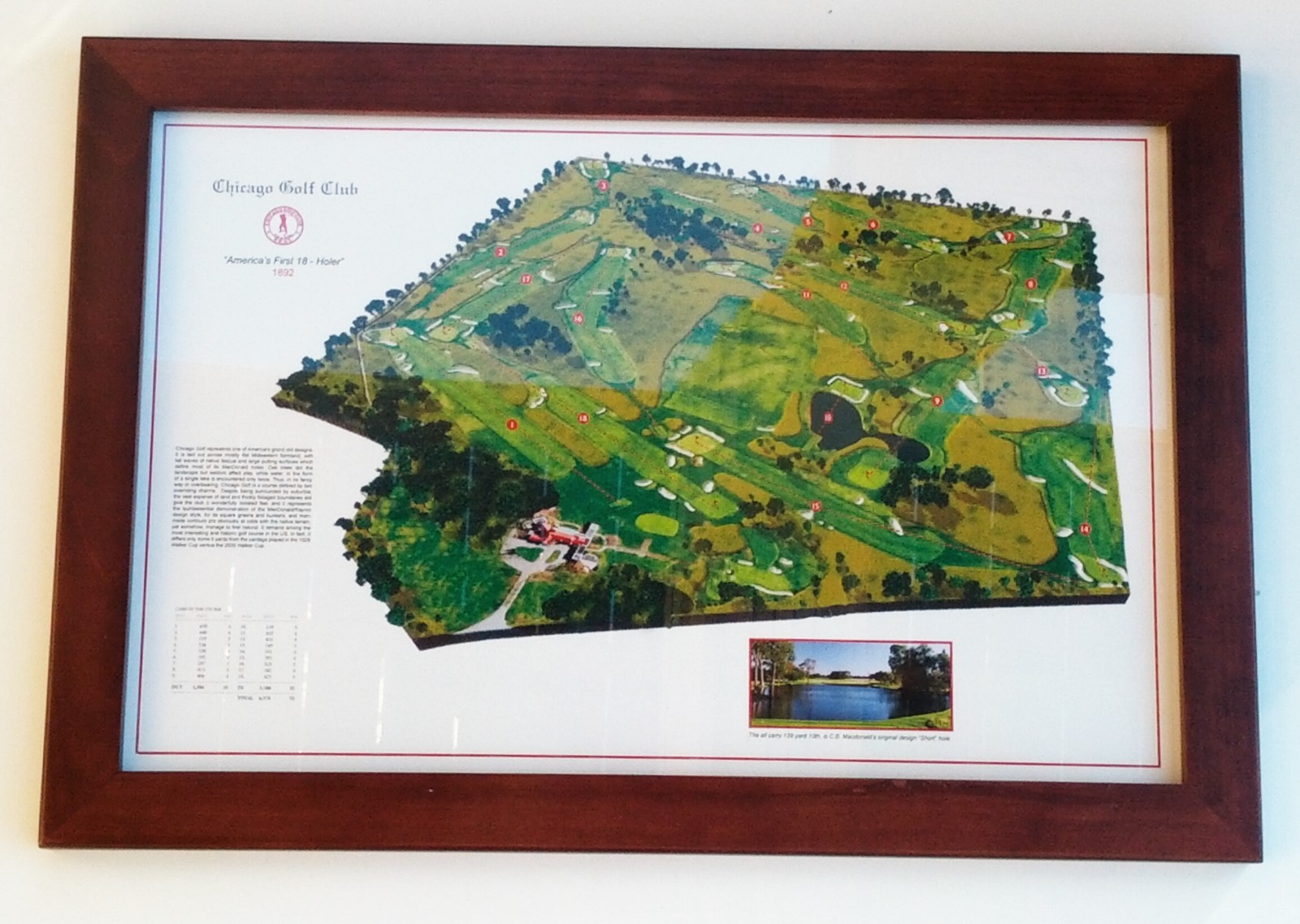 Aronimink Golf Club 1896 Donald Ross Vintage Golf Course Map | eBay
