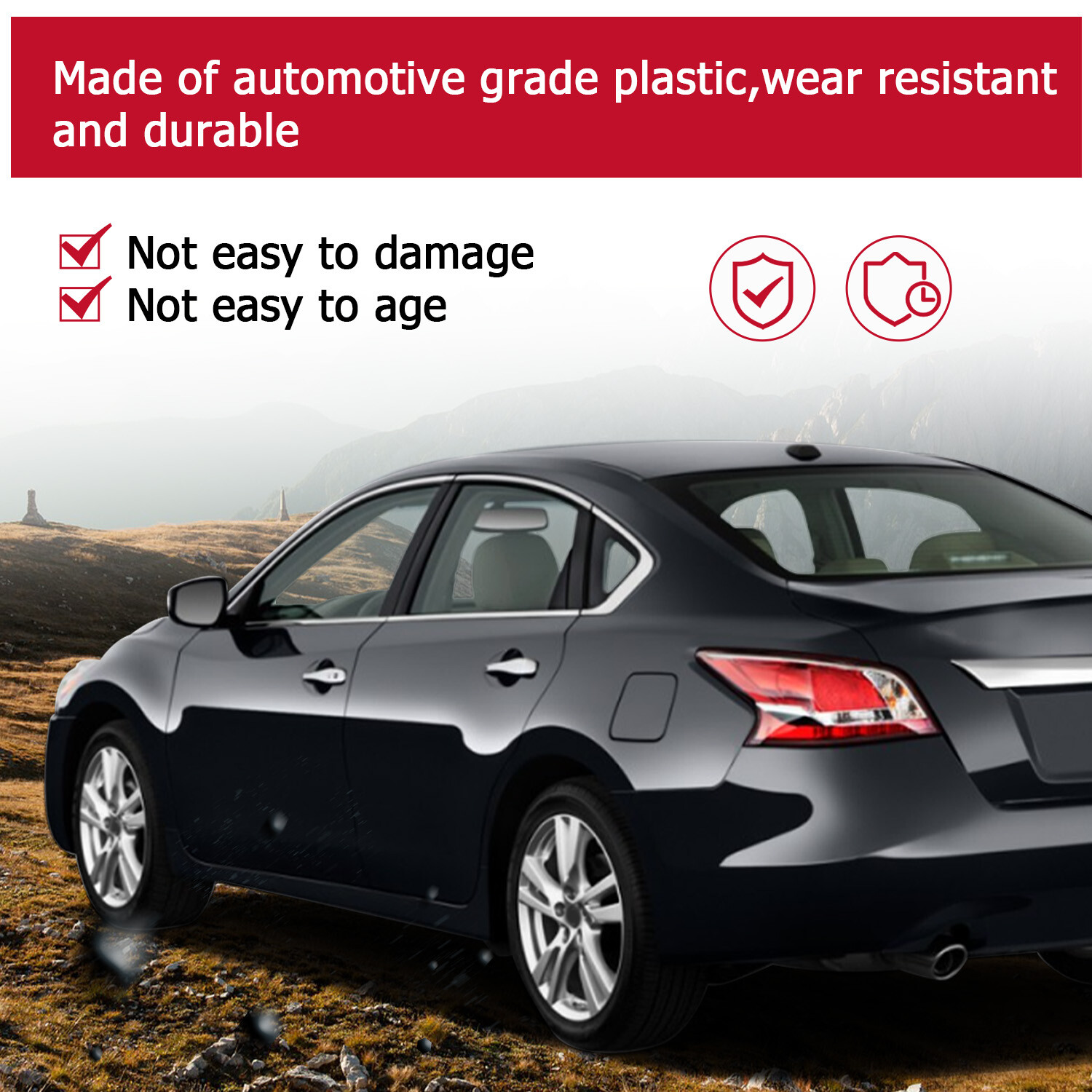 Pair Side Skirts Extensions Rocker Panel For 13-15 Nissan Altima JDM ...