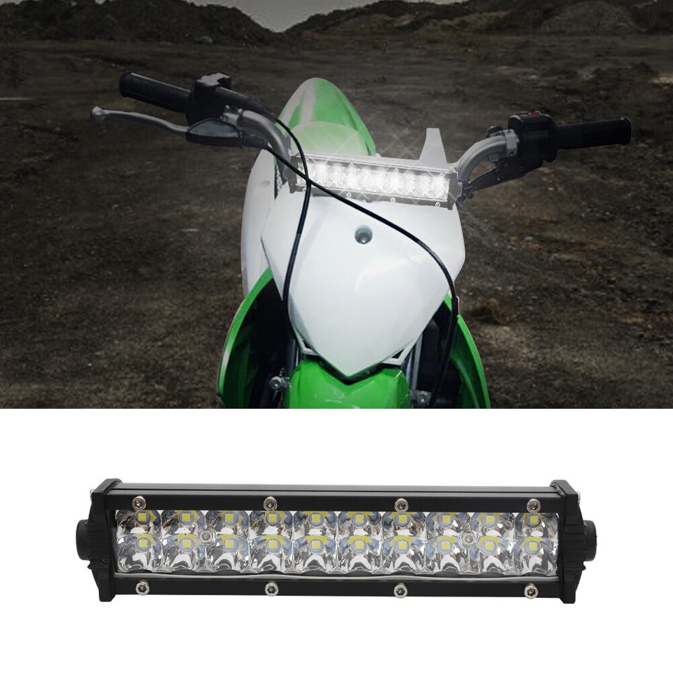Upgrade LED Headlight Bar Lighting Kit for Dirt Bike Universal 7/8 ...