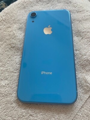 Apple iPhone XR back rear housing glass chasis Blue ( C ) | eBay