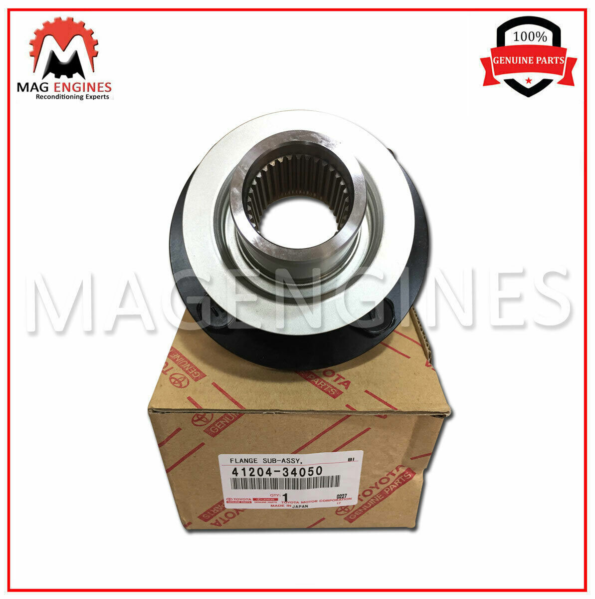 41204-34050 GENUINE OEM FLANGE SUB-ASSY, FRONT DRIVE PINION COMPANION ...