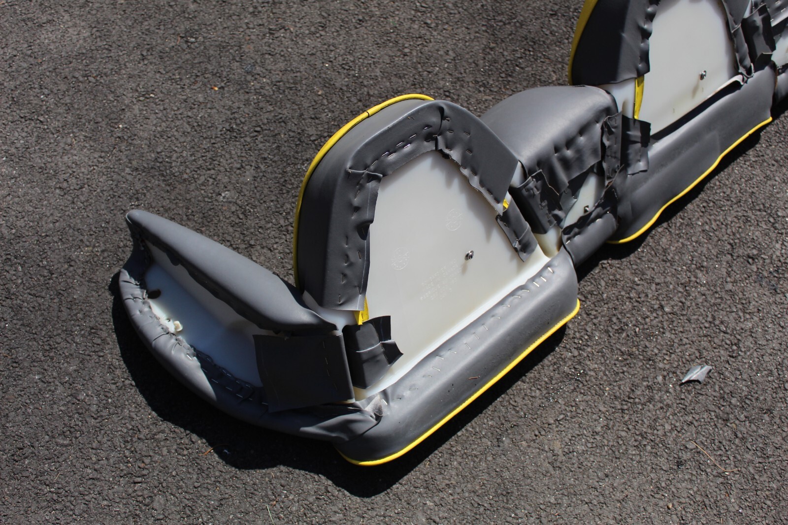 Seadoo Jet Boat 1997 Speedster Back Backrest Seat Cushion Yellow Gray ...