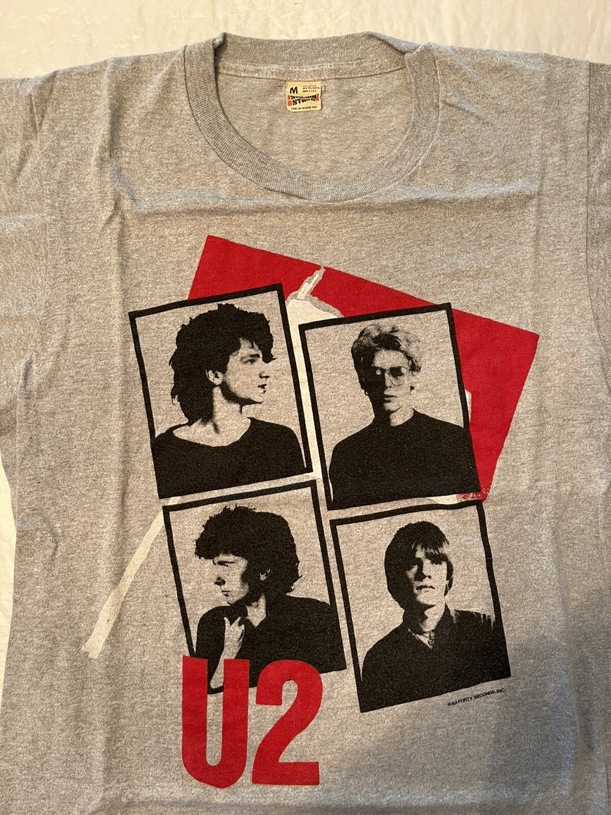 vtg 1983 SCREEN STARS U2 Bono rock band tour concert … - Gem