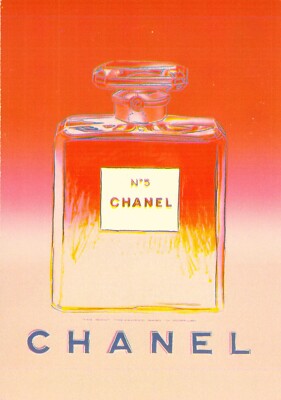 Andy Warhol, Chanel No. 5 Perfume, Art Painting c1997 Vtg Sample ...