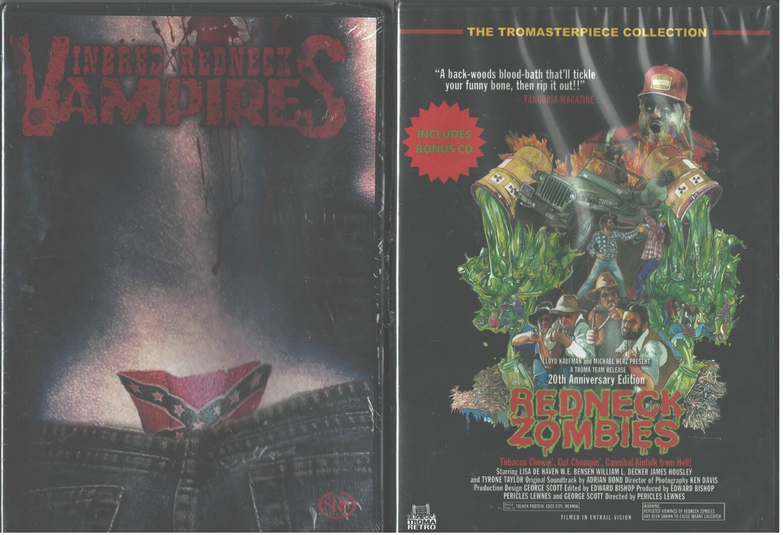 REDNECK HORROR: Inbred Redneck Vampires+ Redneck Zombies+NEW 2 DVD ...