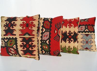 VINTAGE PILLOWS YUGOSLAVIAN SHARKKOY KELIM YELLOW SQUARE WOOL AREA RUGS ...