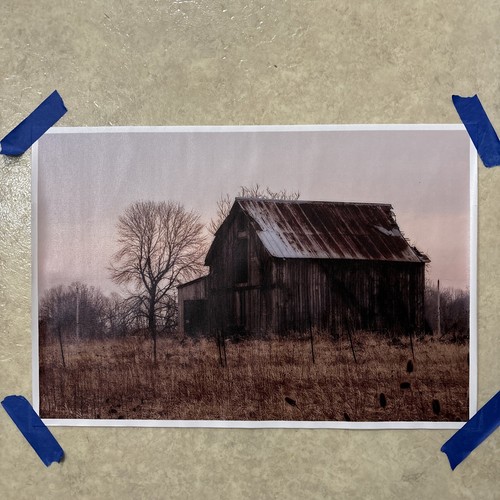 Old Rustic Vintage Barn Poster Print Canvas Wall Art Decor Country ...