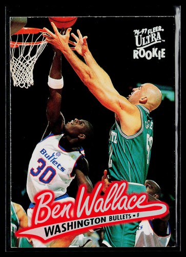 Ben Wallace 1996-97 Ultra #263 RC Washington Bullets | eBay