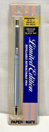 VTG Paper Mate Powerpoint Refillable Retractable Pen Medium Black Ink ...