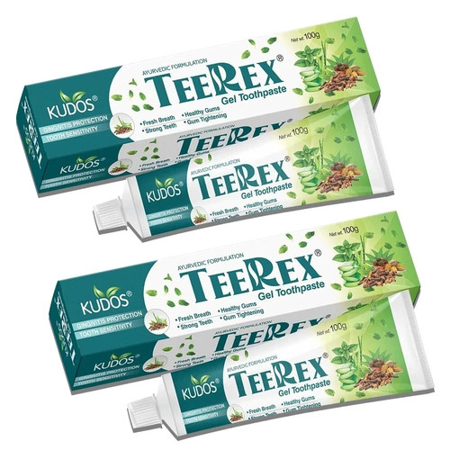 Kudos Ayurveda Teerex Gel Toothpaste 100g Each Pack Of 4 | eBay