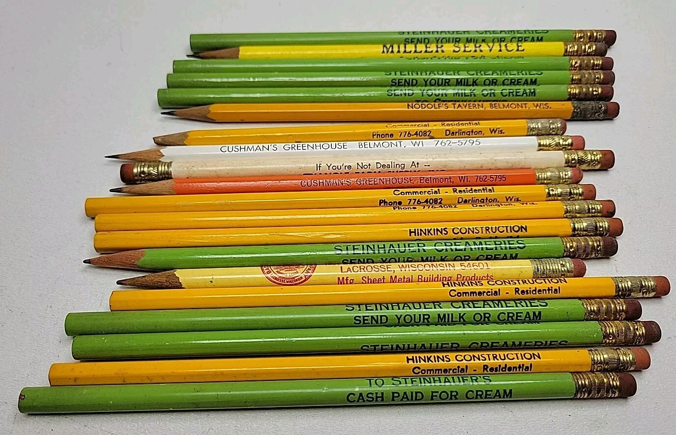 Lot of 20 Vintage Advertising Pencils Used & Unused | eBay