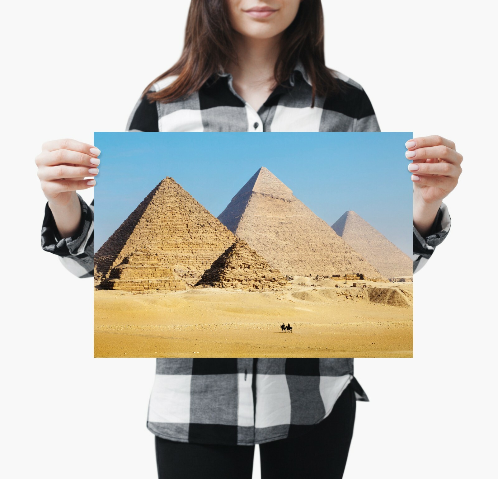 A4| Great Pyramids Of Giza Poster Size A4 Egypt Landscape Poster Gift ...