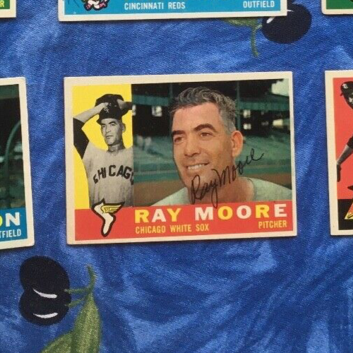 Ray Moore Signed/Autographed Original 1960 Topps #447 Chicago White Sox ...