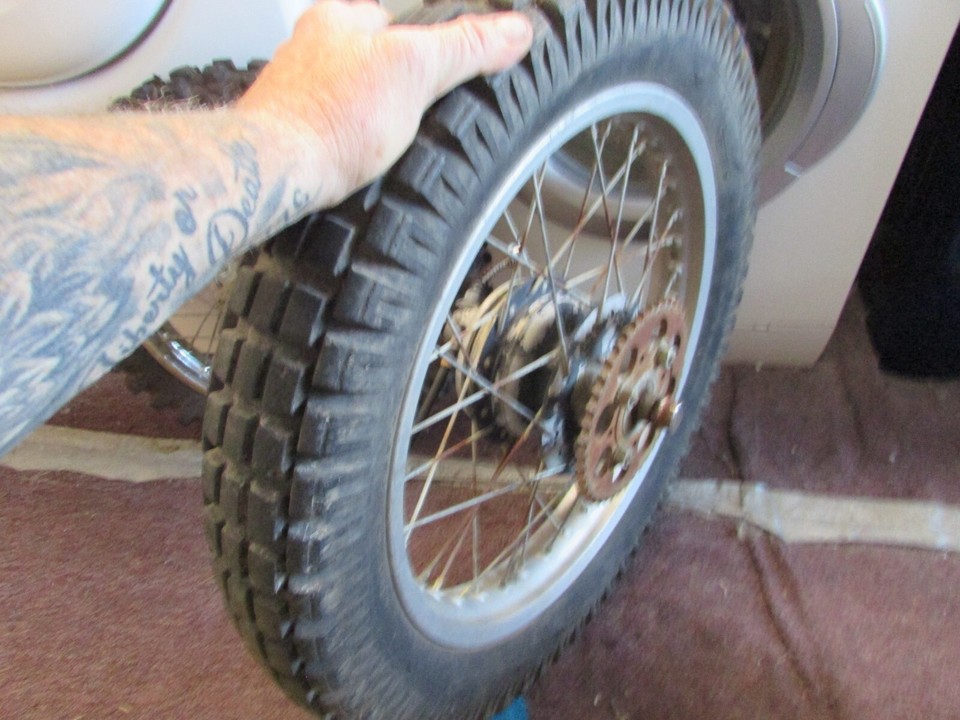 1974 Honda CR125 MT125 Elsinore Rear Wheel Rim 1975 1976 Complete | eBay