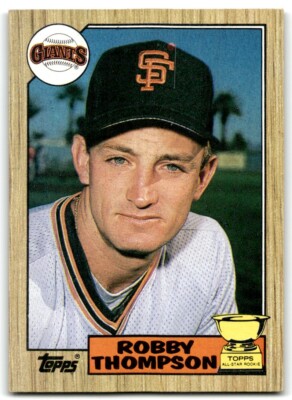 1987 TOPPS ROBBY THOMPSON RC SAN FRANCISCO GIANTS #658 | eBay