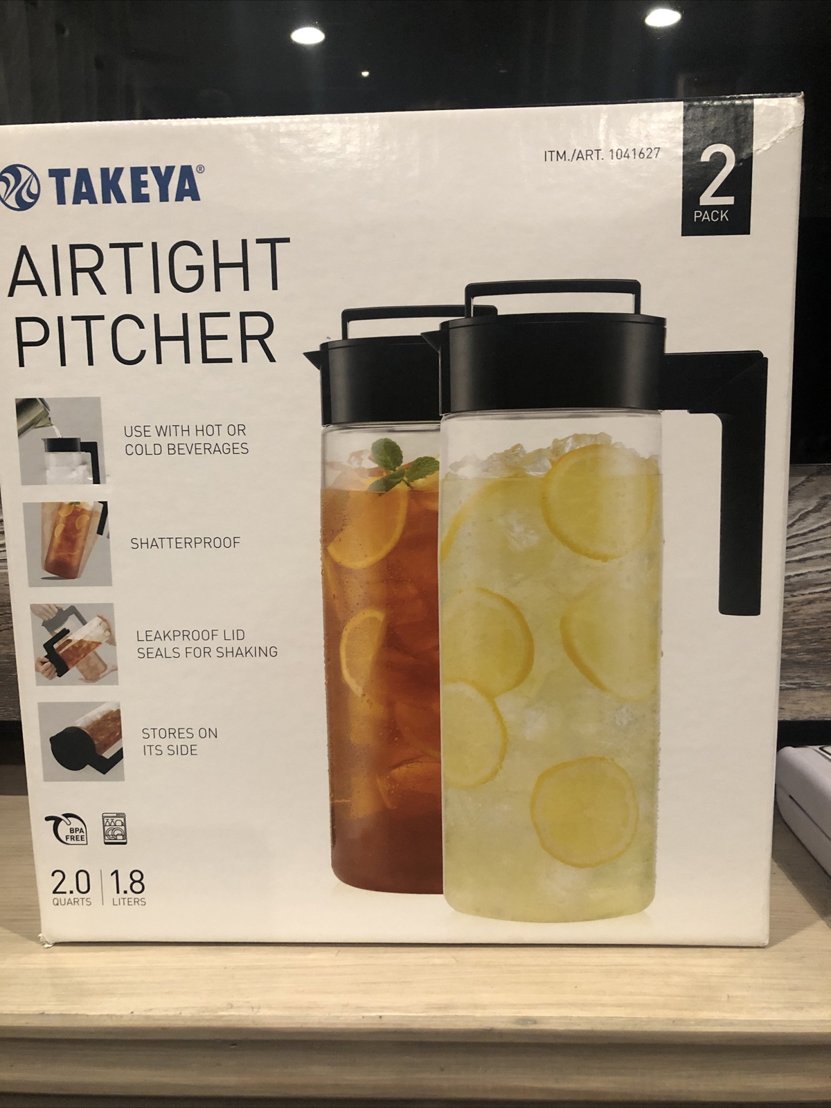 Takeya 2QT Airtight Pitcher Shatterproof Leakproof 2 Pack | eBay