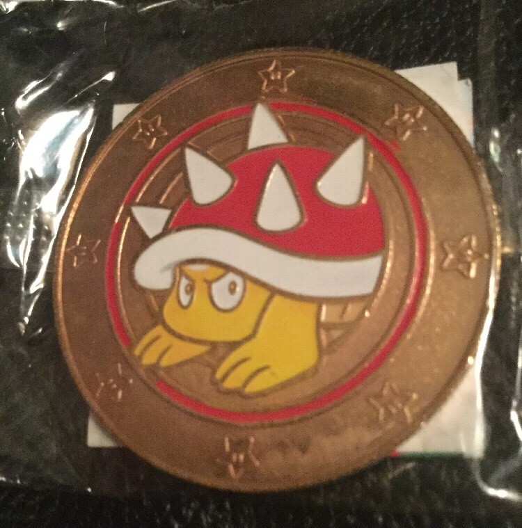Wonder Ball Super Mario Spiny Coin & Stickers - Unopened - Nintendo ...