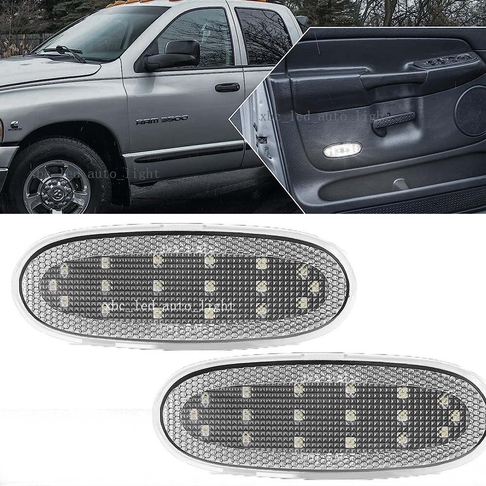 For Dodge Ram 1500 2500 3500 Durango Front Door Panel Reflector Trim ...