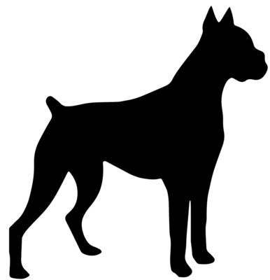 Standing Boxer Dog Stencil Dogs Boxers Stencils | eBay