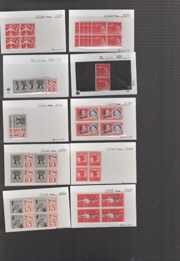 US stamps BOB mnh USED mh UNITED STATES airmail parcel post due (mb34 ...