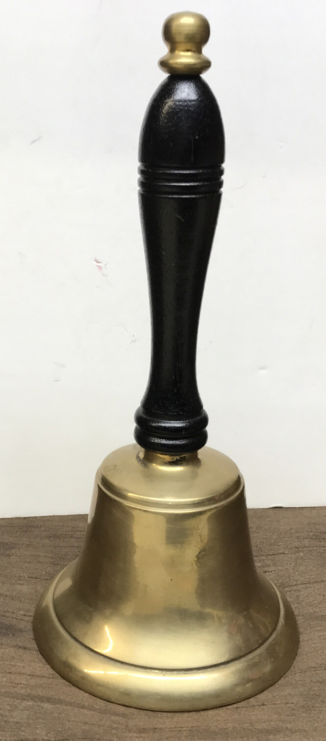 Vintage Hand Held Class Room School Bell 8" Tall Nice Sounding Bell | eBay