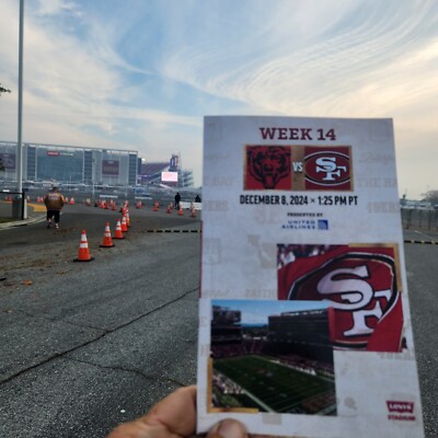 49ERS GAME DAY PROGRAM 12 08 2024 CHICAGO BEARS LEVI STADIUM #8 nfl | eBay