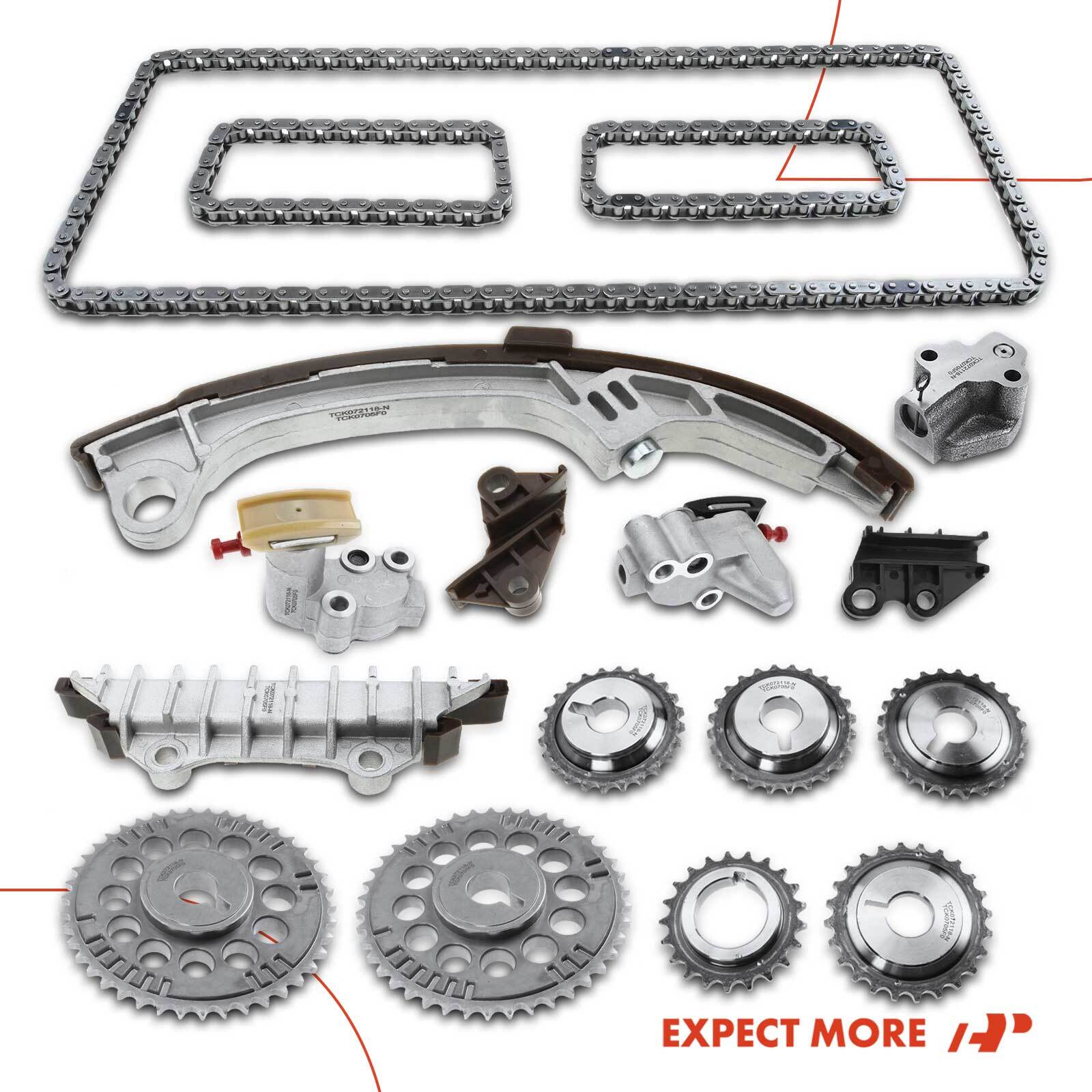 17pcs Timing Chain Kit for Nissan Maxima A32 A33 1995-2003 3.0L VQ30DE ...
