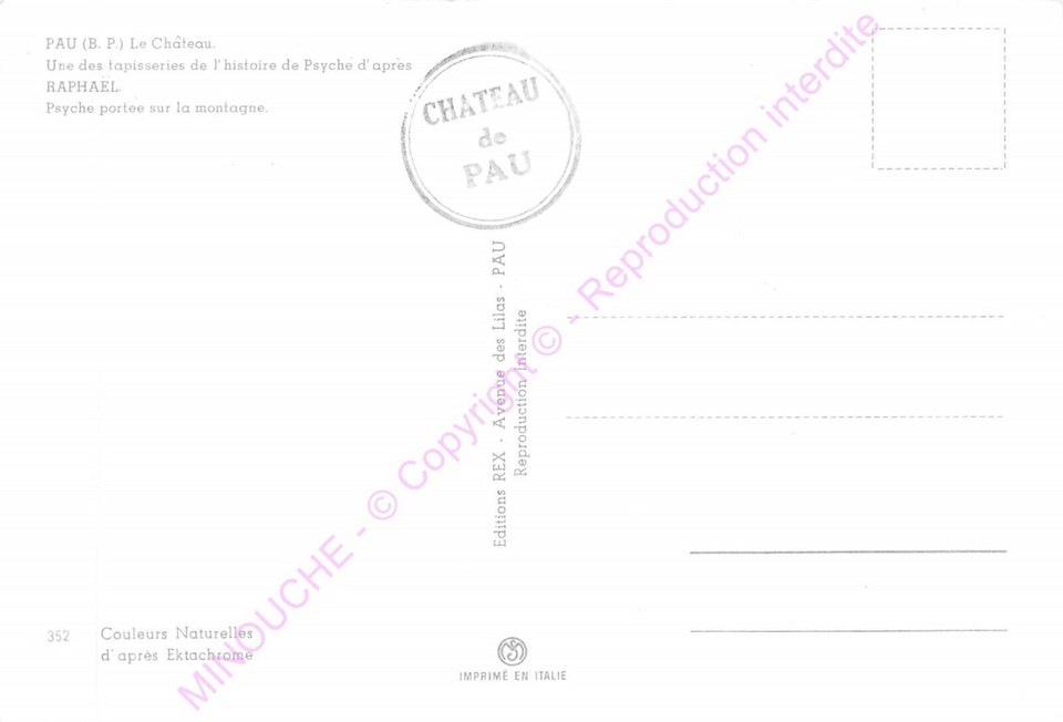 Postcard Art RAPHAËL Psyche Carried On The Mountain | eBay