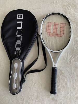 Wilson Ncode Npower Oversize Tennis Racquet Racket 4 3/8 Grip 110” READ ...