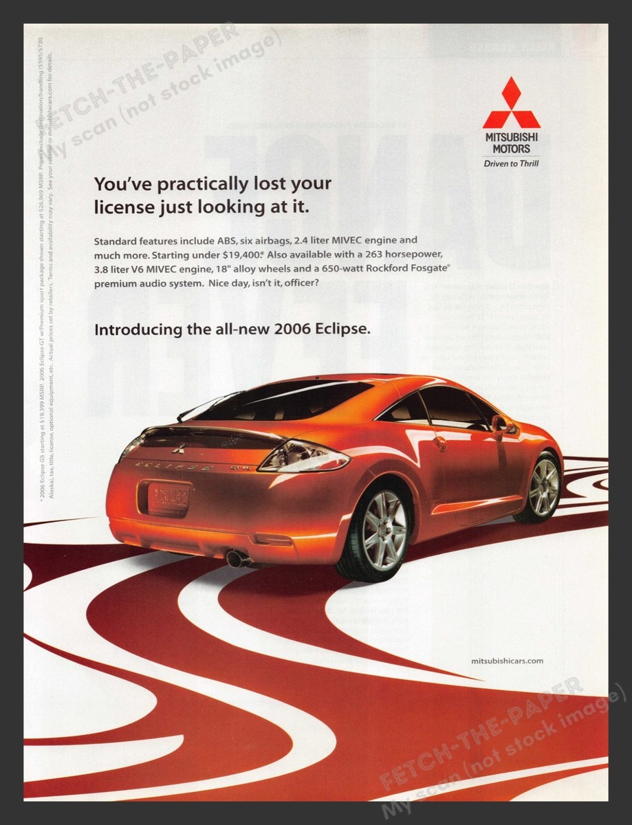 2006 Eclipse 2006 Mitsubishi Eclipse Brochure (Preview W/ Foldout