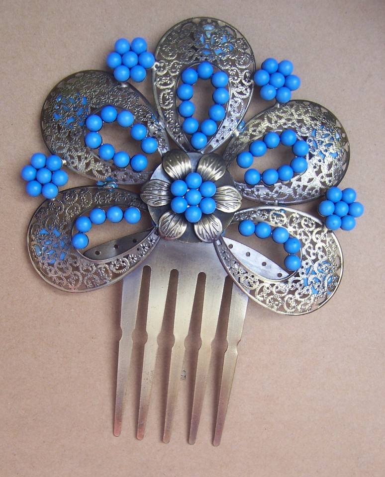 Hair comb peineta Spanish mantilla style hair accessory | eBay