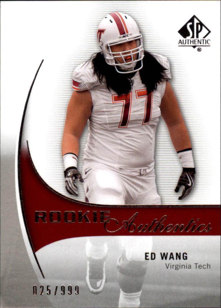 2010 SP Authentic #189 Ed Wang RC /999 - NM-MT | eBay