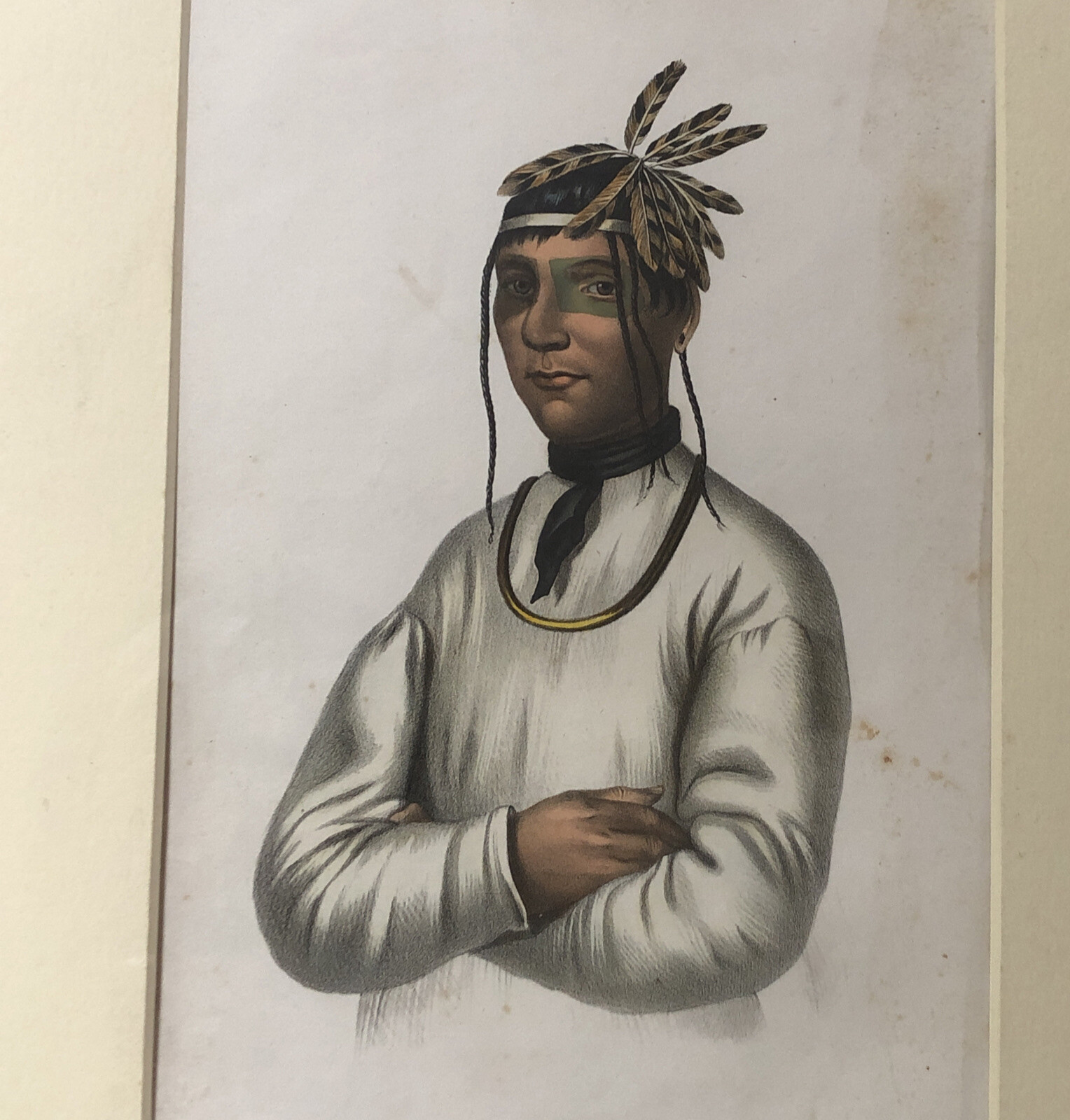 Framed 19th-Century Portrait of an Ojibwe Chief | eBay