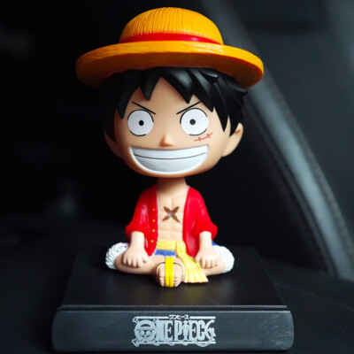 One Piece Monkey D Luffy Dashboard Bobblehead 10cm 3D Figure Car ...