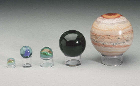 Acrylic Cylinder Display Stands for spheres balls marbles eggs globes ...