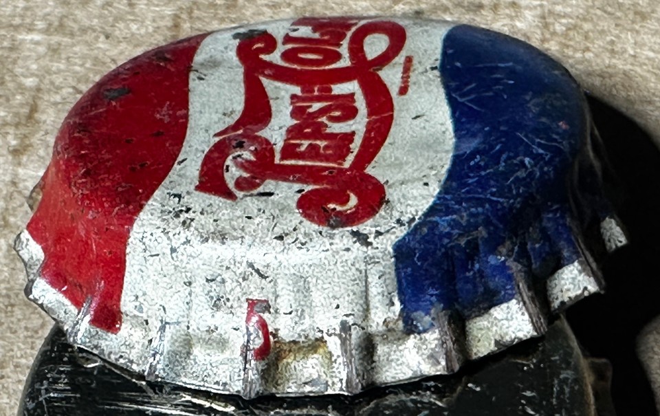 Vintage Pepsi-Cola (Reg US Trade Mark - small font) Cork Soda Bottle ...