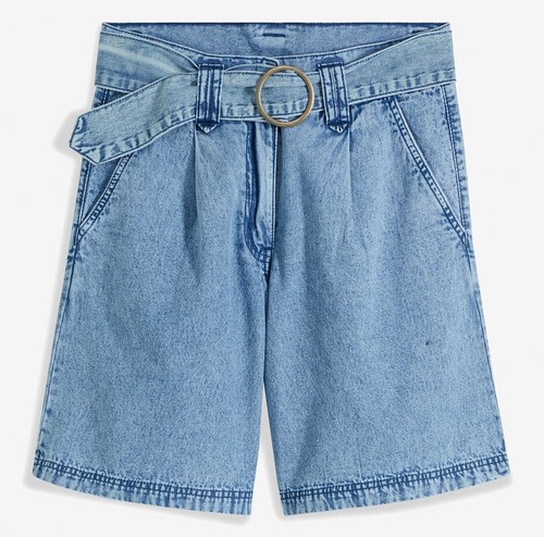 Jeans-Bermuda Gr. 44 Blau Denim Damenbermuda Shorts Capri-Hose Neu ...