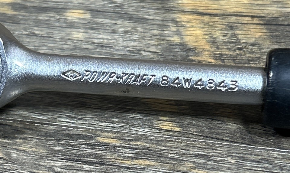 Vintage Powr Kraft 3/8" Ratchet Thumbwheel Selector Socket Wrench ...