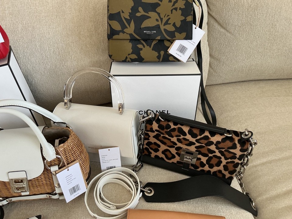 HUGE NWT MICHAEL KORS COLLECTION MADE IN ITALY HANDBAG WALLET LOT OVER ...